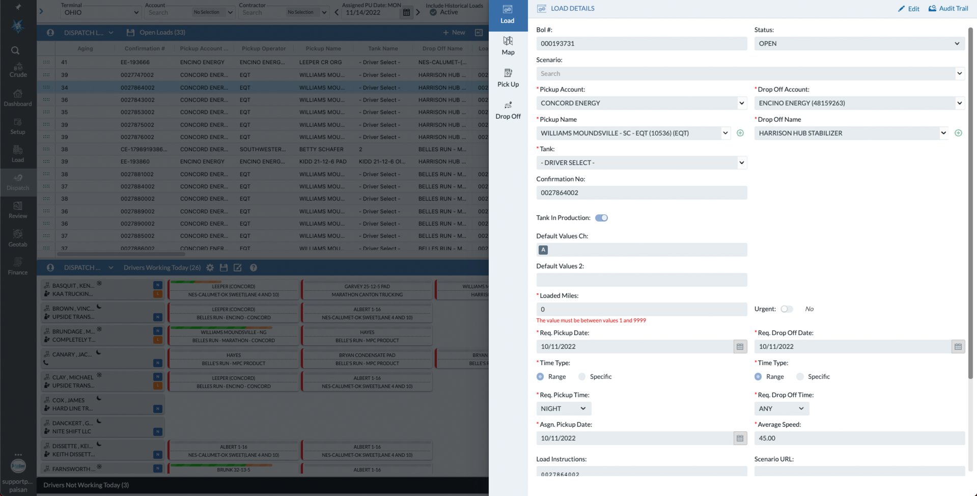 Bulk Commodity Transportation Software | PakEnergy Transportation